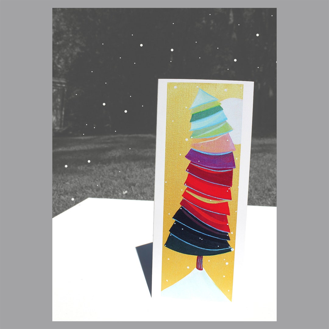 The Click Clack Tree Art Greeting Card Set of 5 or 10 Pack - Etsy