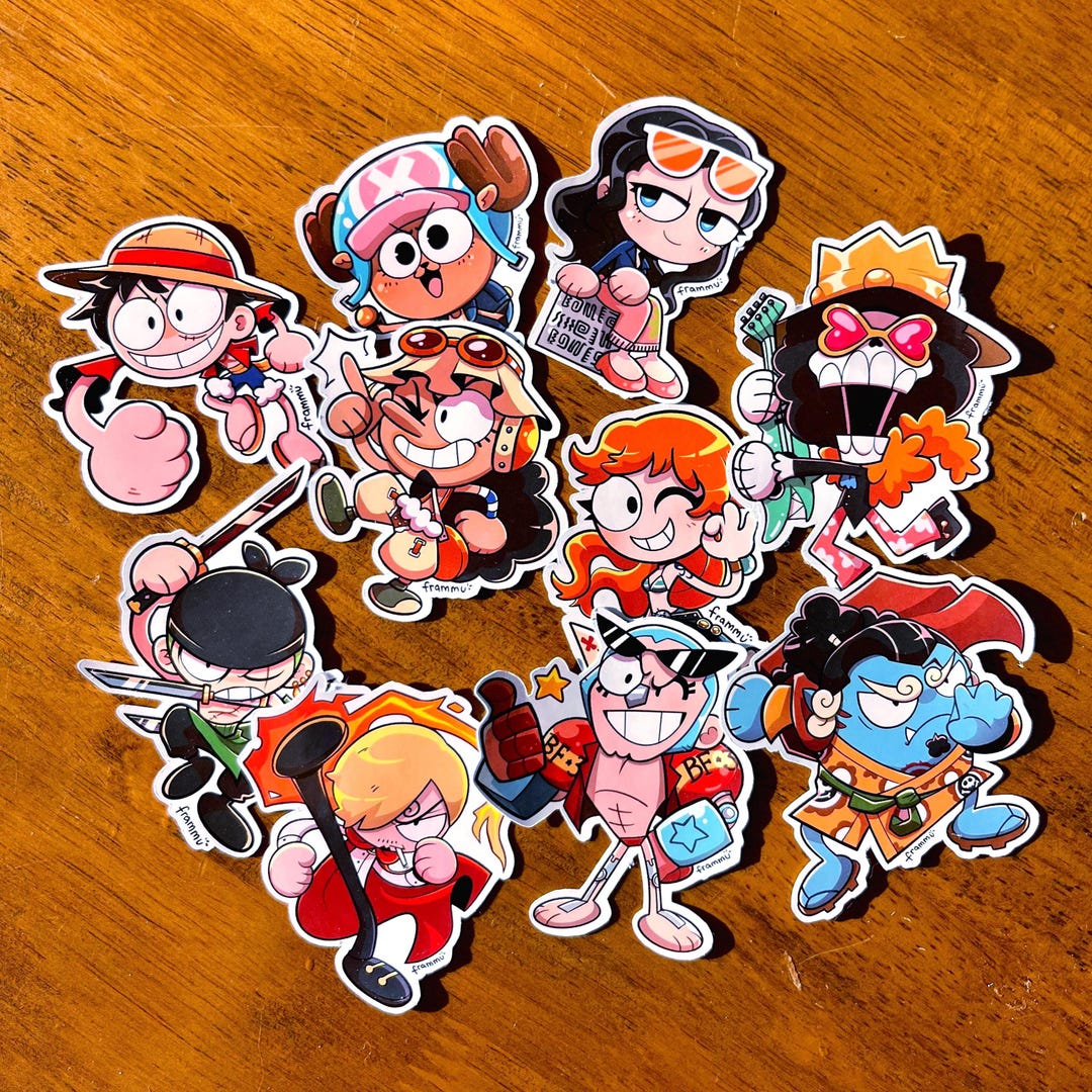 One Piece Mugiwara Stickers - Post Timeskip - Etsy
