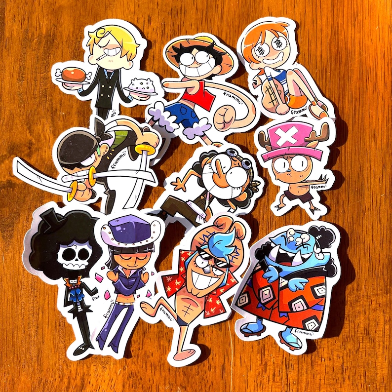 One Piece Mugiwara Stickers - Pretimeskip - Etsy