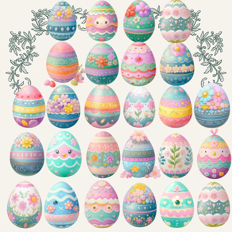 Easter Egg Clipart Watercolor Easter PNG Egg Sublimation Digital ...