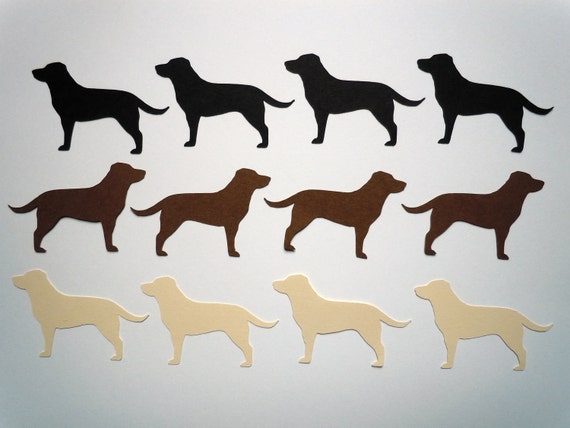 Labrador Scrapbook Cutouts 36 Piece Set | Etsy