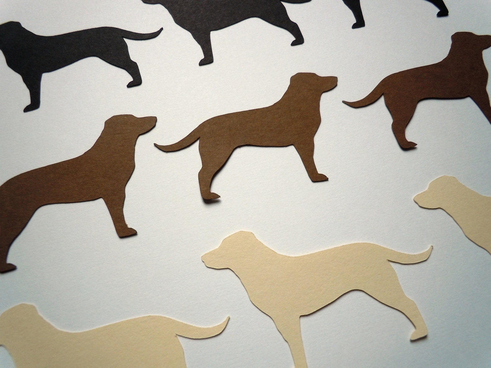 Labrador Scrapbook Cutouts 36 Piece Set | Etsy