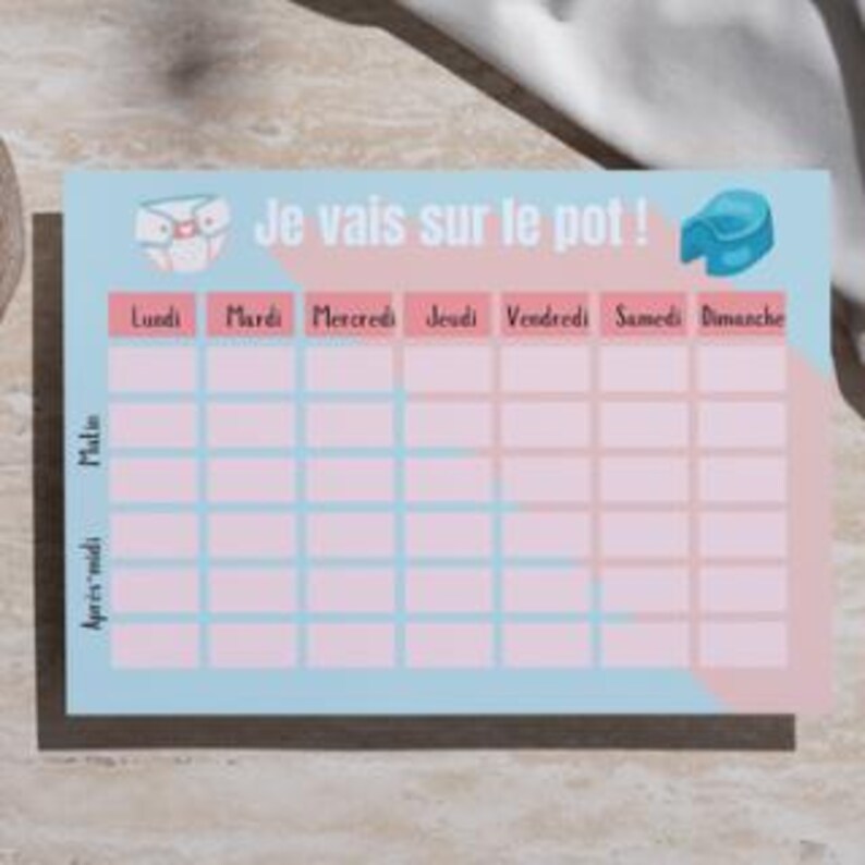 Child Potty Training Schedule - Printable Potty Routine - Potty ...