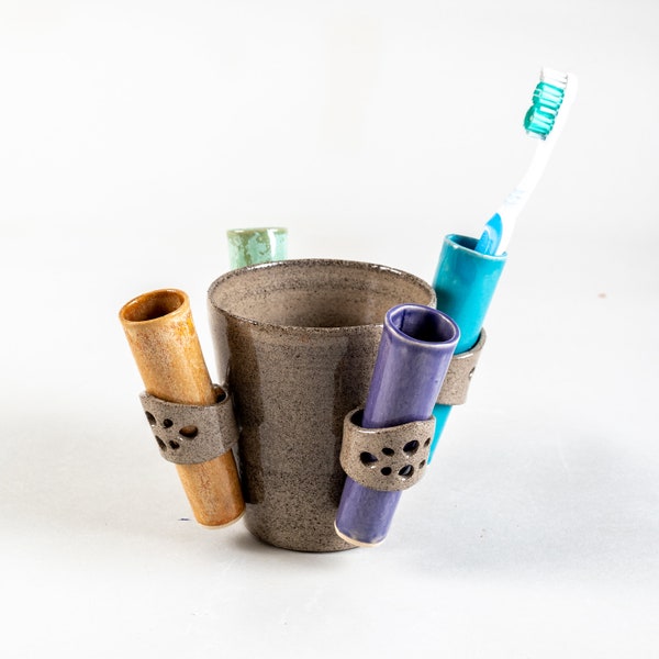 Ceramic Toothbrush Holder - Etsy