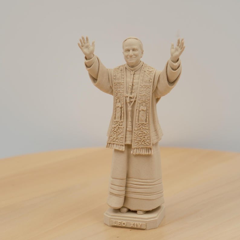Pope Leo XIV Statue 12 Cm – Catholic Sculpture – Religious Figurine ...
