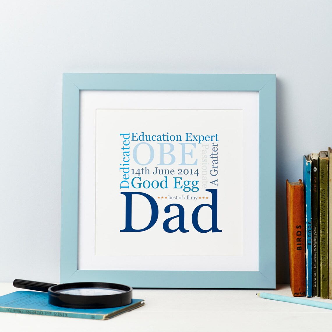 Father's Day Gift Daddy Word Art Print Best Dad Dad Hobbies Daddy ...