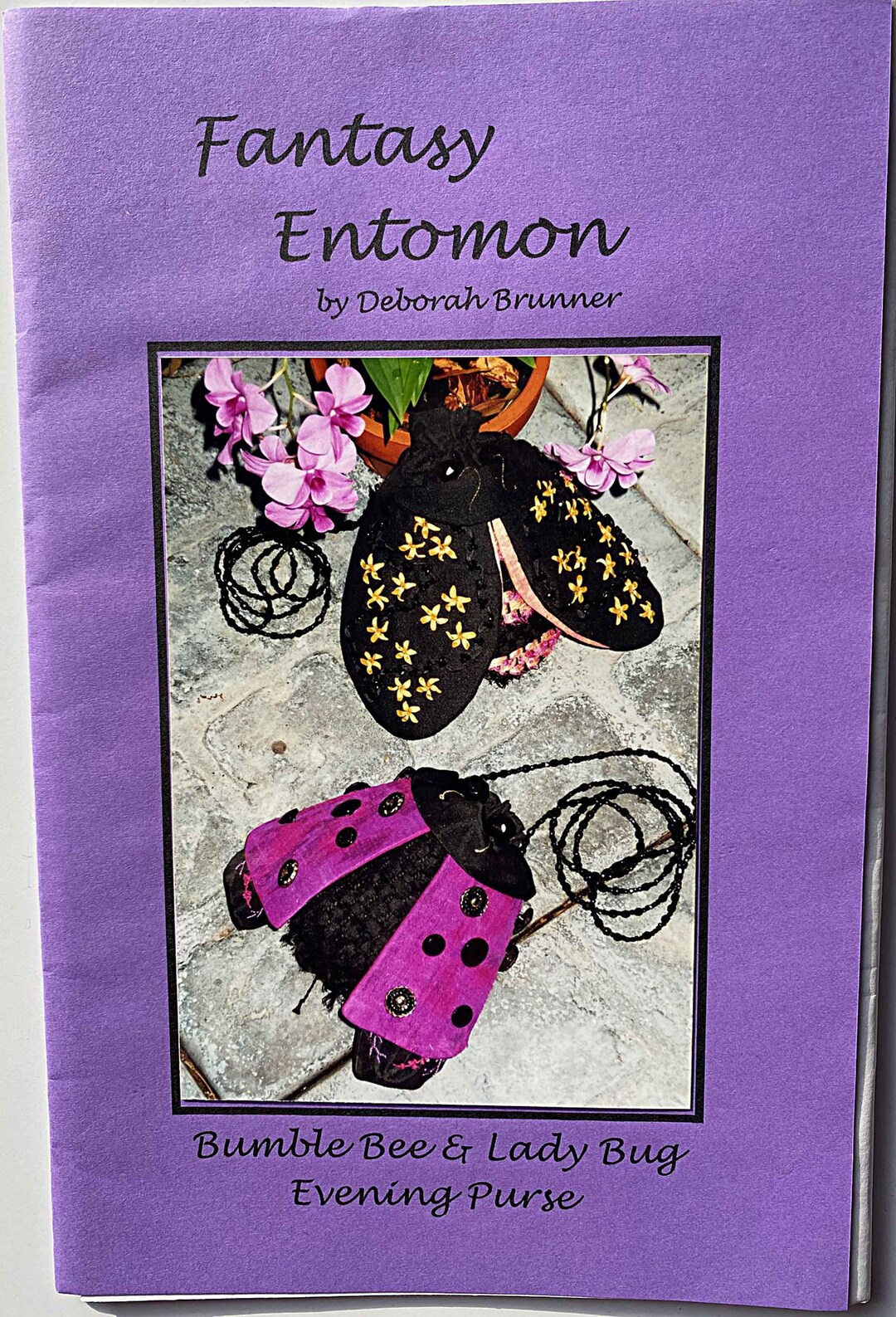 RARE Fantasy Entomon Bumble Bee & Lady Bug Evening Purse Sewing Pattern ...