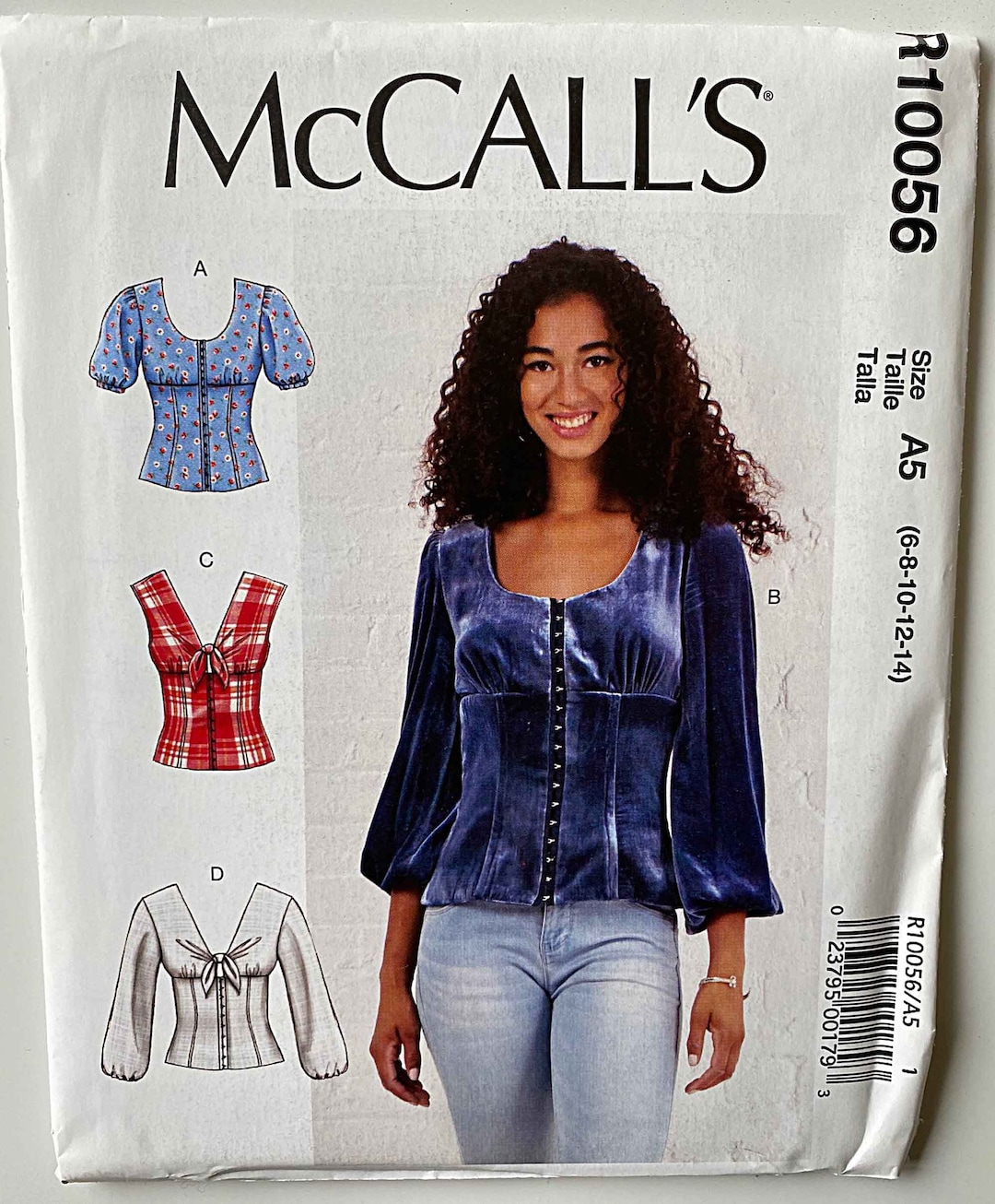 Misses' Close Fitting Tops Mccall's R10056 7870 Sewing Pattern UNCUT ...