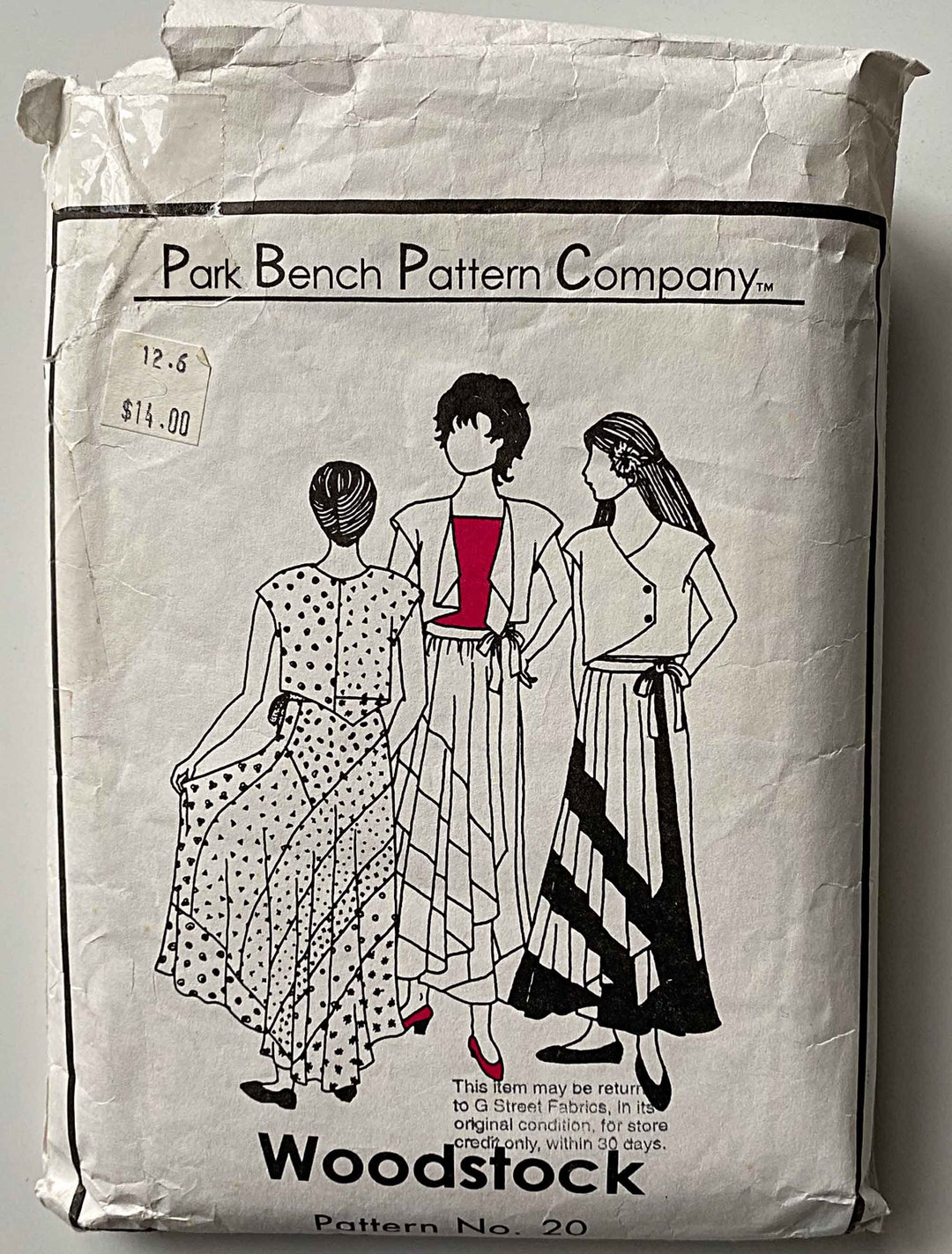 Park Bench Pattern Company Woodstock #20 Misses' Vests & Wrap Skirts ...