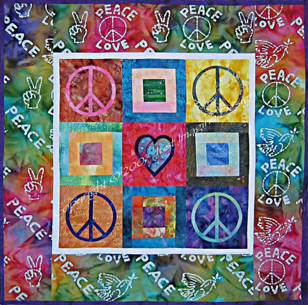 Peace of Your Heart Wall Hanging Quilt Pattern by Just Imagine Design ...