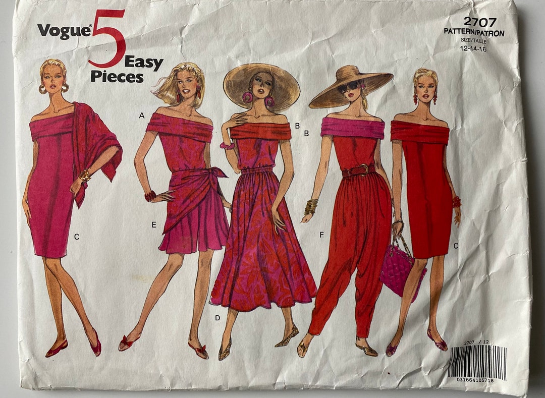 RARE Vintage Misses' 5 Easy Pieces, Coordinates Dress, Top, Harem Pants ...