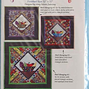 Fruit Punch Wallhanging Quilt Pattern by Just Imagine Designs, Fruit ...