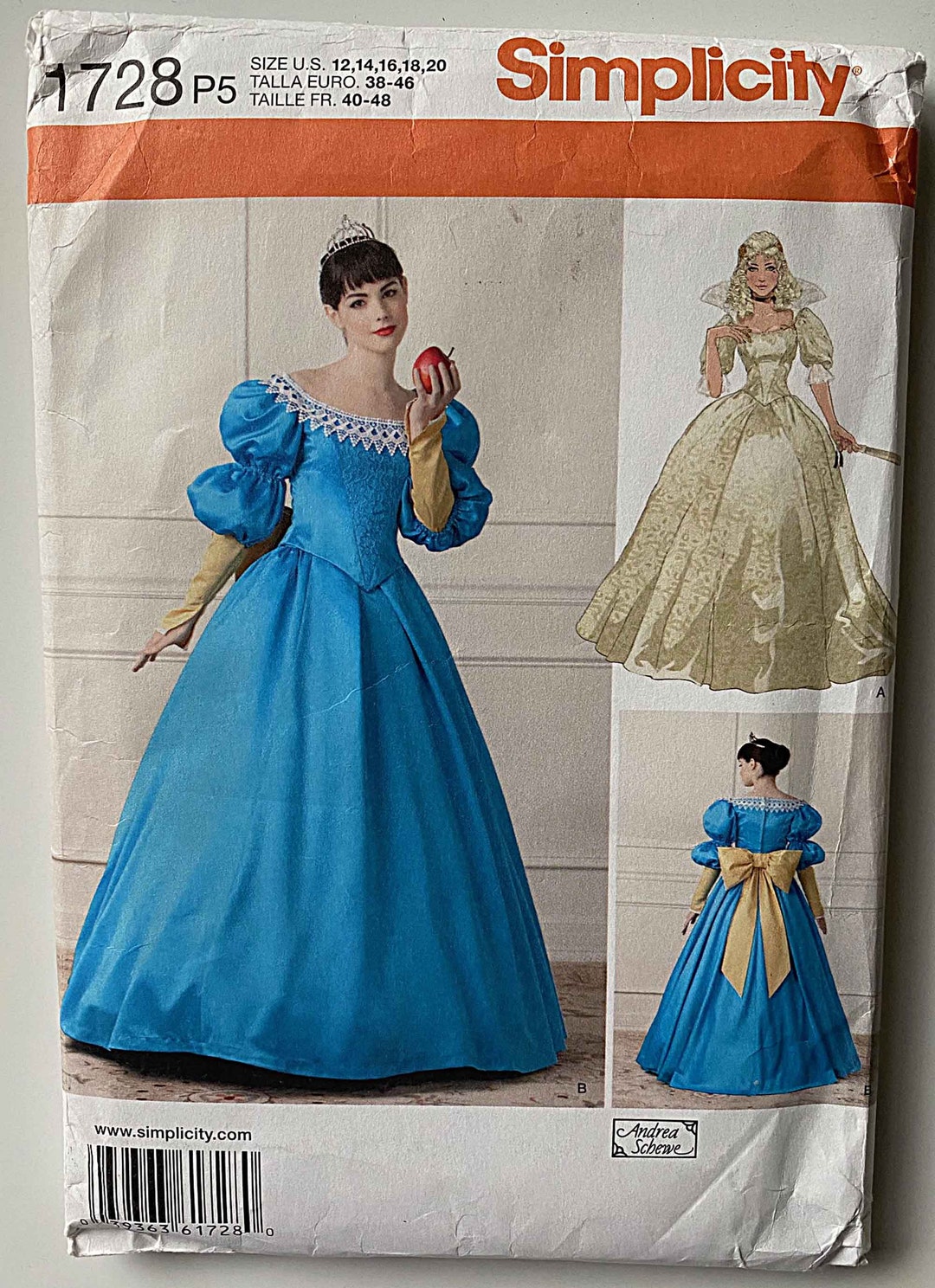 Misses' Costume Princess Gown, Cinderella, Queen, Snow White Dress ...