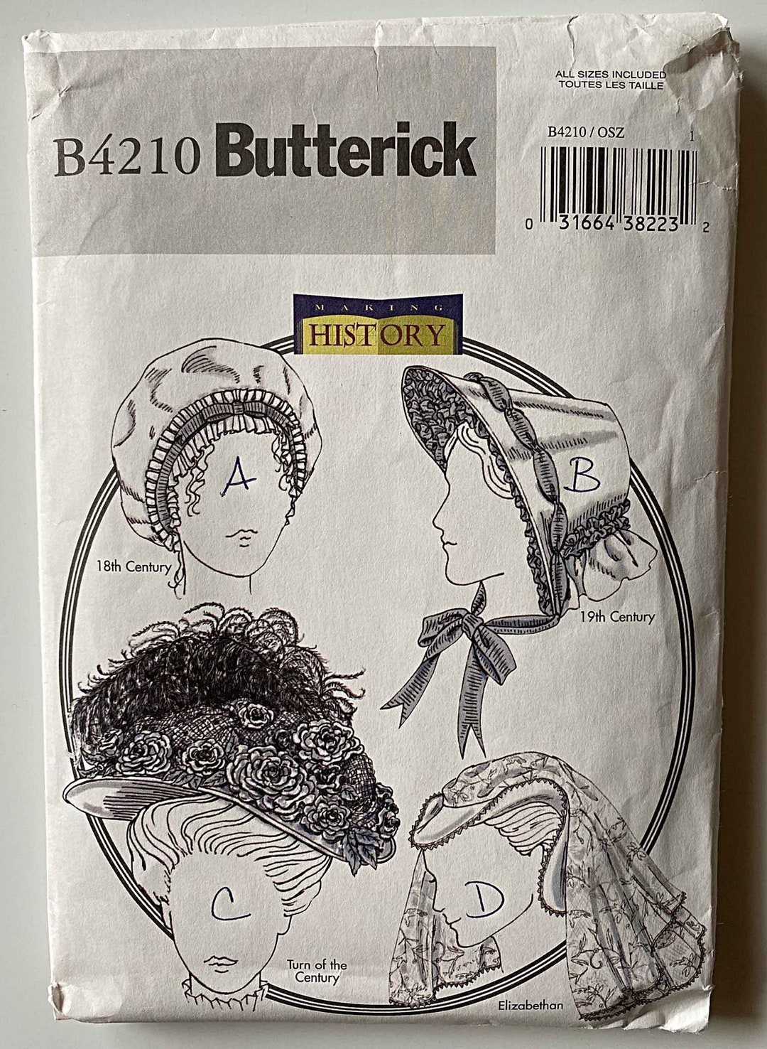 Historical Hats, Elizabethan Veil, Bonnets, Accessories SOLD As-is ...