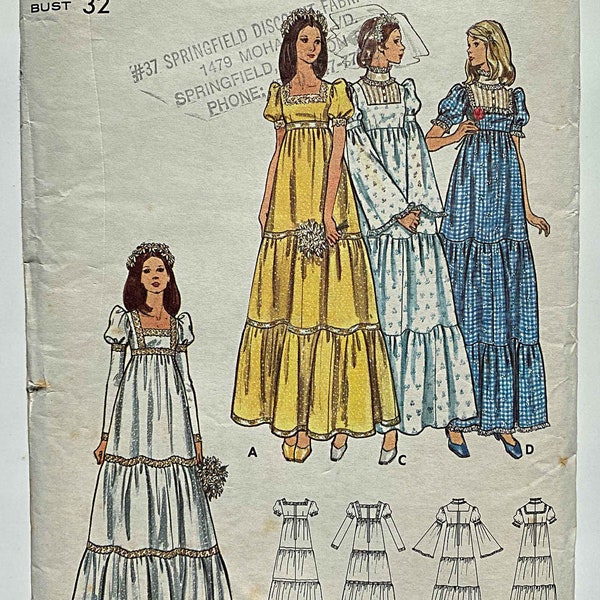 Butterick Wedding Dress Pattern - Etsy
