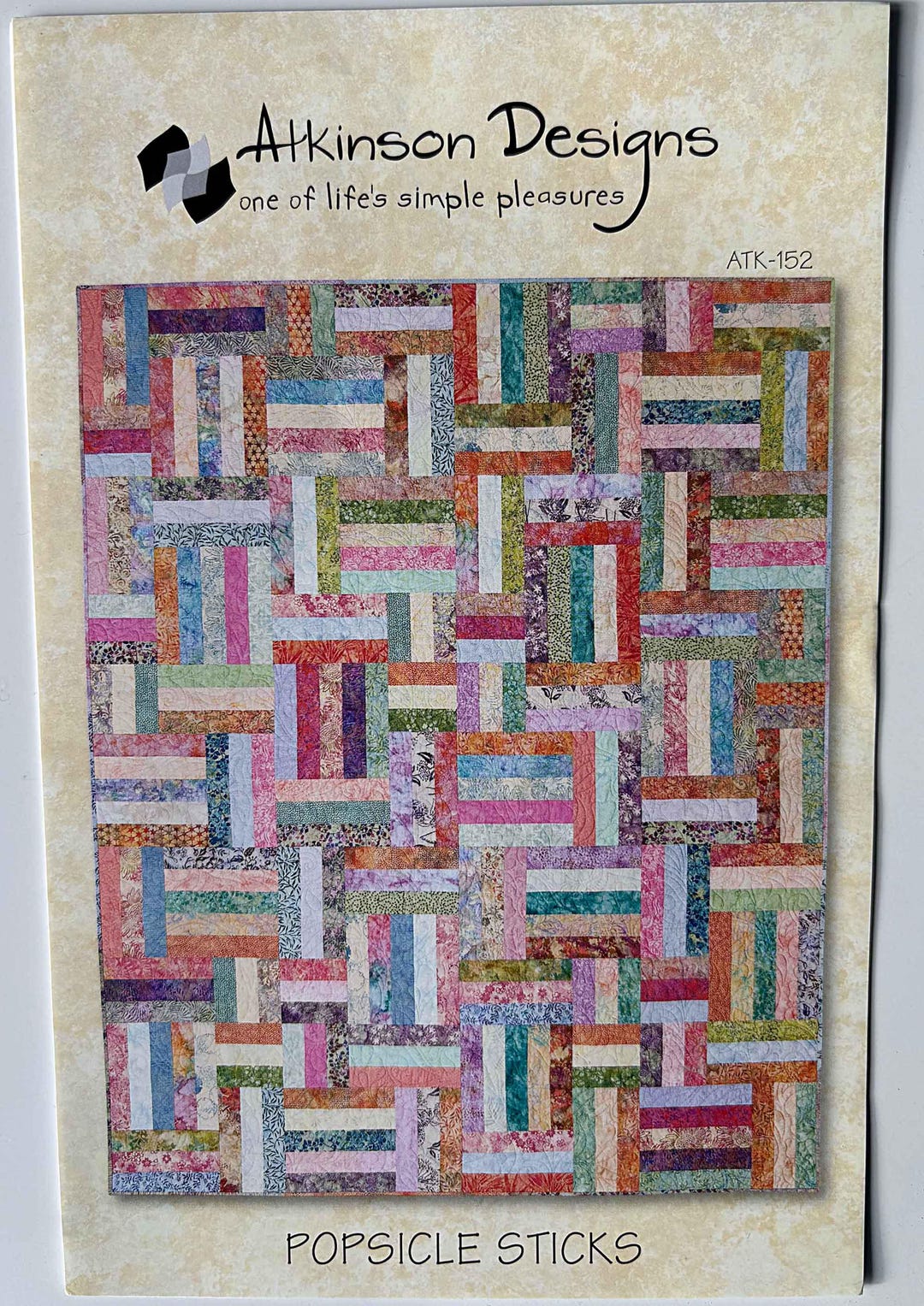 Popsicle Sticks Quilt Pattern 5 Sizes; Nap, Lap, Twin/full, Queen King ...