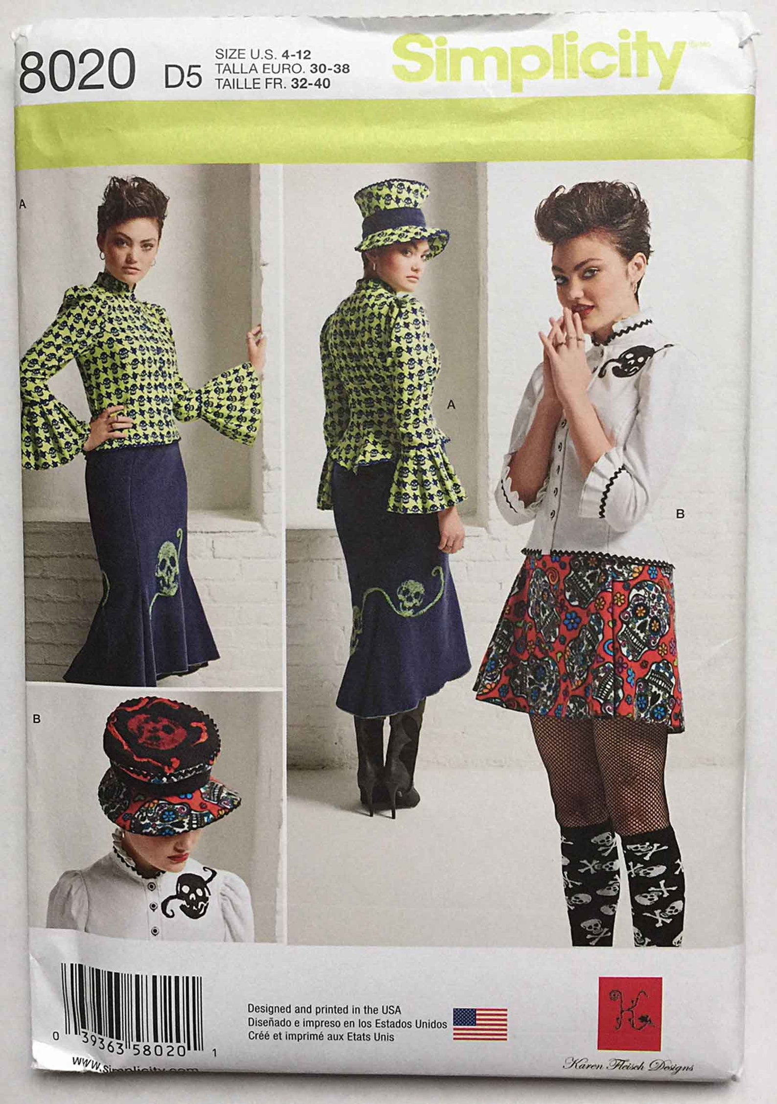 Karen Fleisch Designs Misses Blouse Funky Hat Skirts 2 Etsy karen-fleisch-designs-misses-blouse-funky-hat-skirts-2-etsy