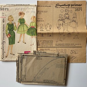 Vintage 60's Easy to Sew Girl's Top, Blouse Plus Full & Slim Skirts ...