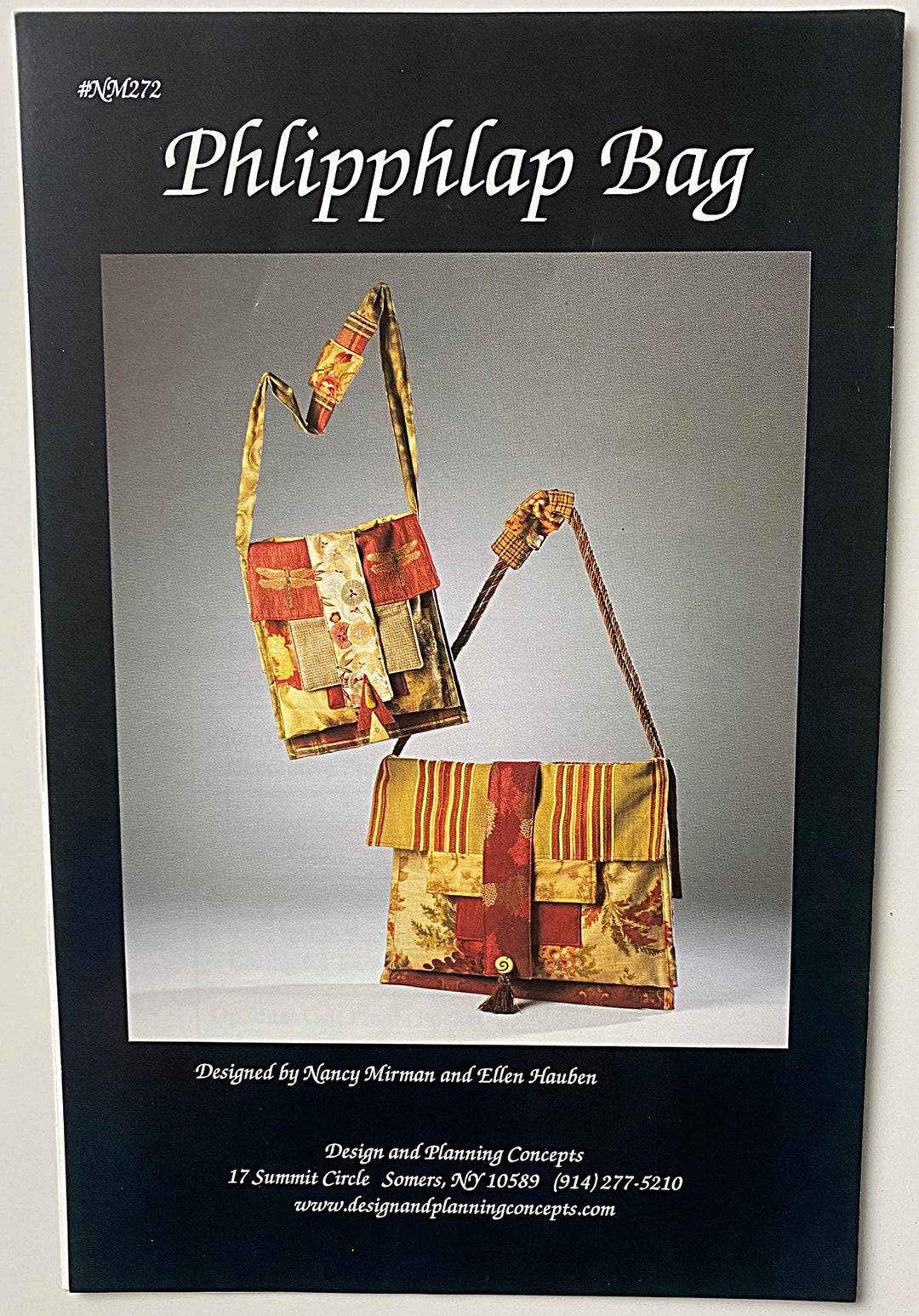 Vintage Phlipphlap Bag Sewing Pattern Fat Quarter Friendly Design and ...