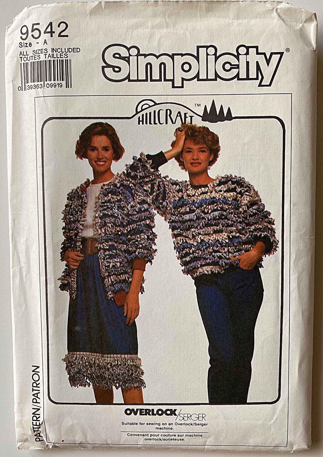 Hillcraft Misses' Pull-on Skirt, Jacket, Knit Pullover Top, Rag, Fabric ...