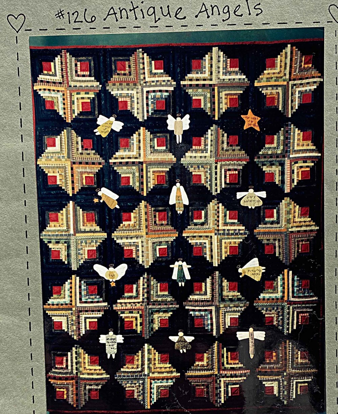 Antique Angels Quilt Pattern 126 Heart to Hand, Kathi Campbell 64 X 80 ...
