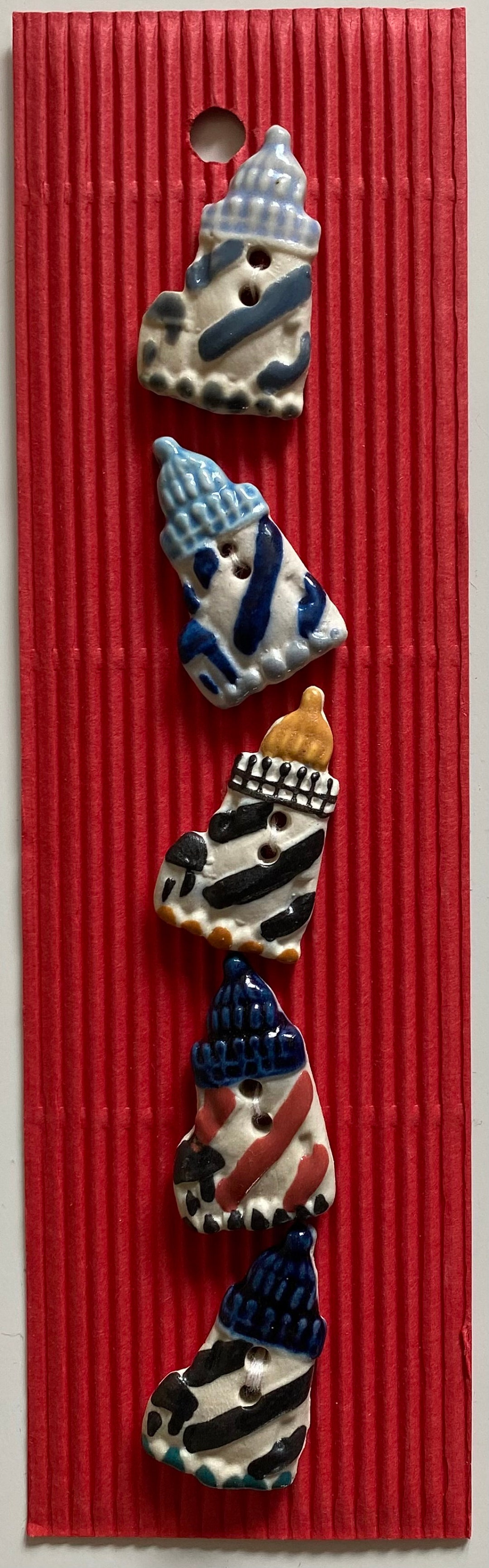 Lighthouse Ceramic Button Set by Incomparable Buttons, 5 Buttons for ...