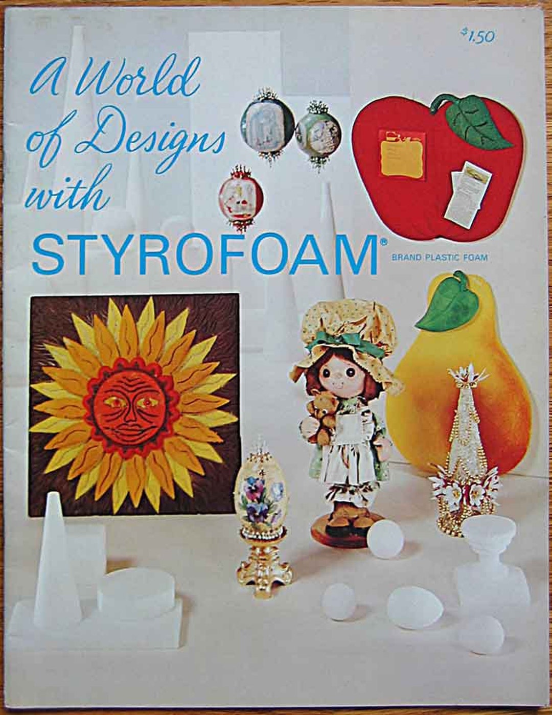 Vintage 1973 Craft Book, A World of Designs With Styrofoam Book, Eggs ...