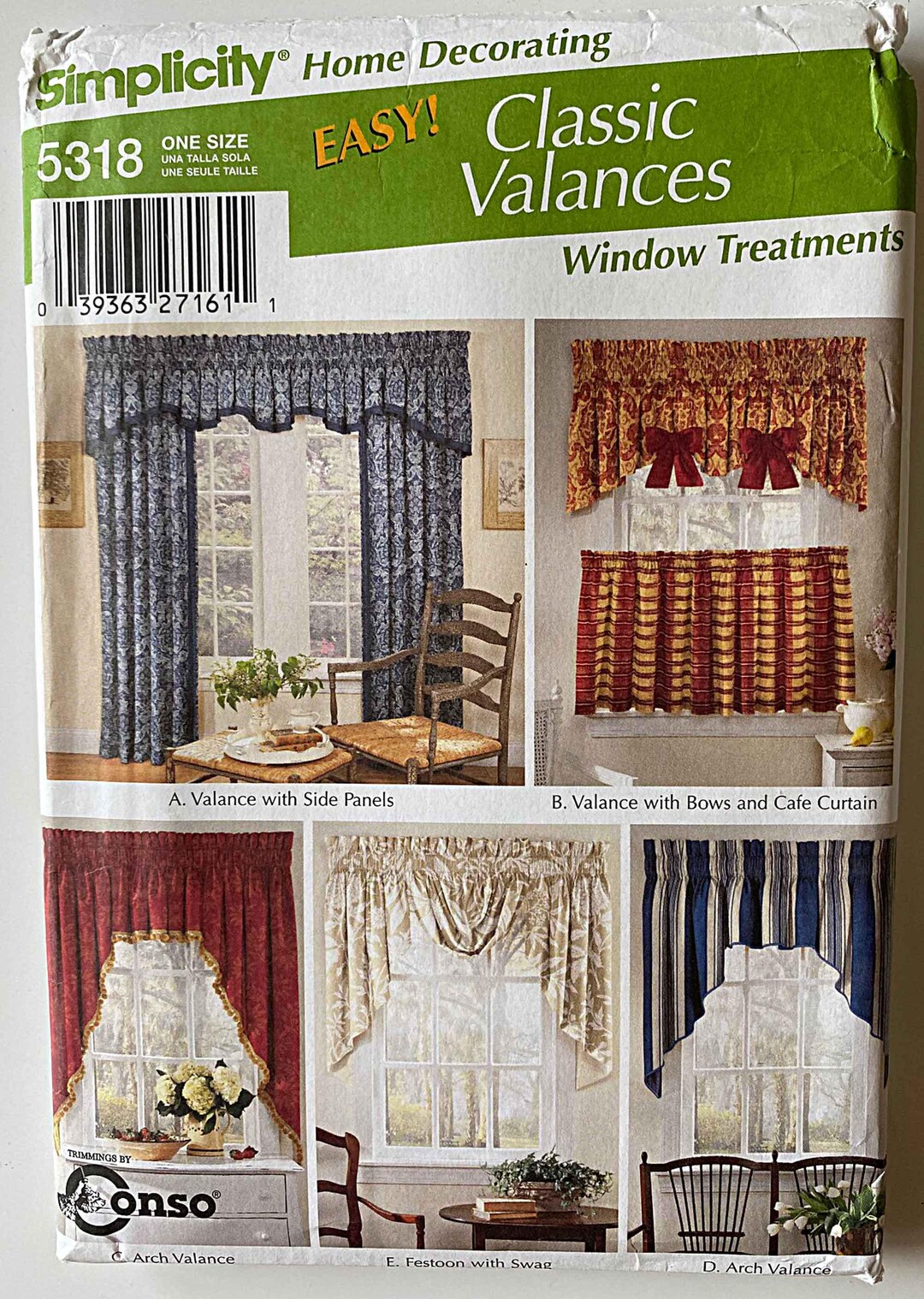 Easy Classic Window Treatments Valance, Side Panel, Drapes, Swag ...
