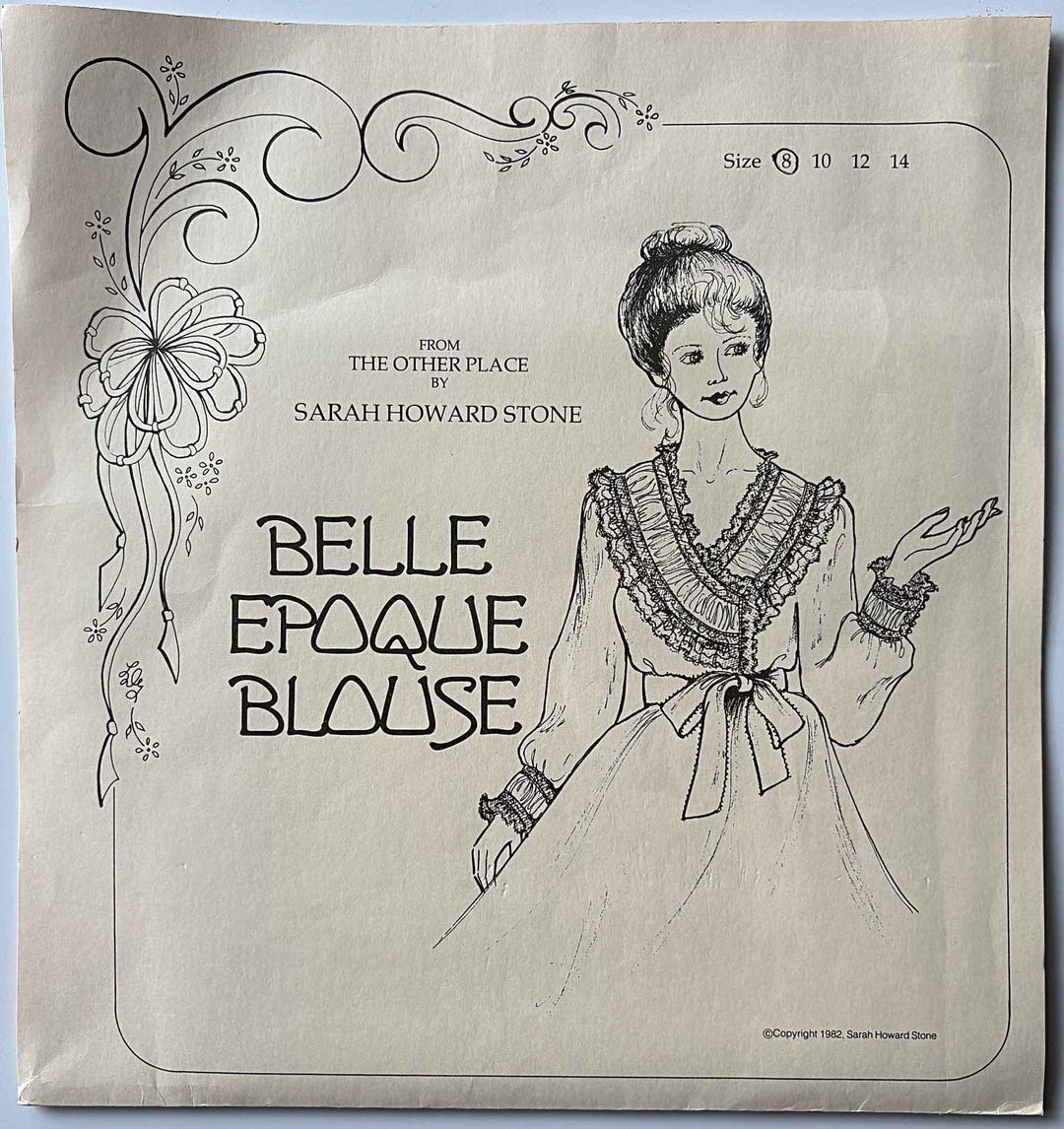 RARE Vintage 80's Belle Epoque Blouse Smocking Pattern UC the Other ...