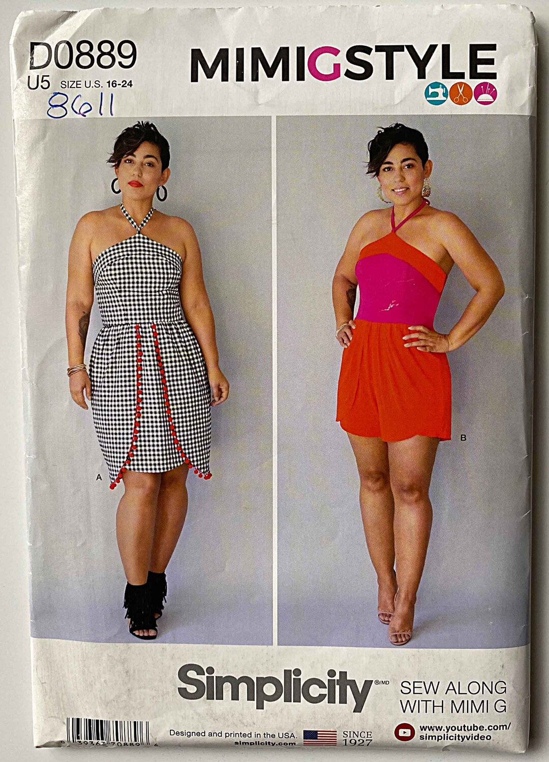 Mimi G Style Misses'/miss Petite Dress and Romper Simplicity D0889 8611 ...