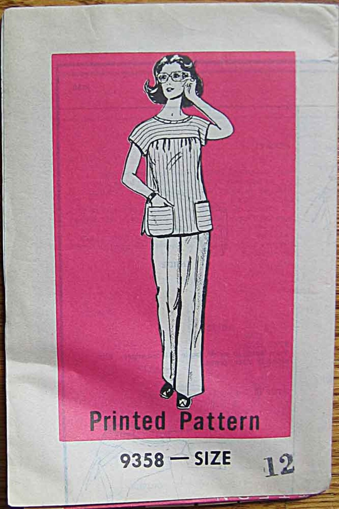 RARE Vintage 70's Misses' Pull-on Pants, Top, Smock Marion Martin Mail ...