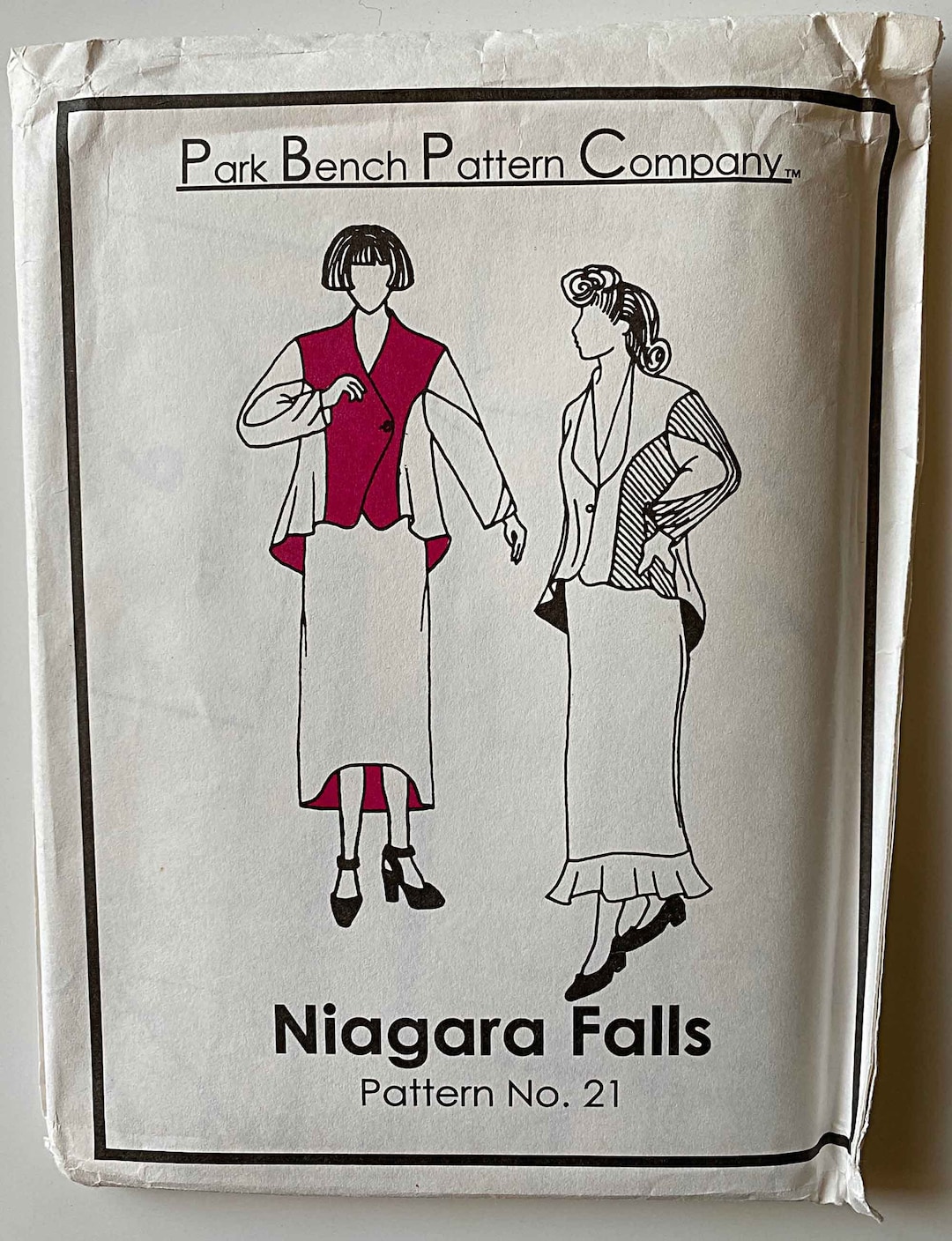 RARE Park Bench Pattern Company Niagara Falls #21 Misses' Jacket ...