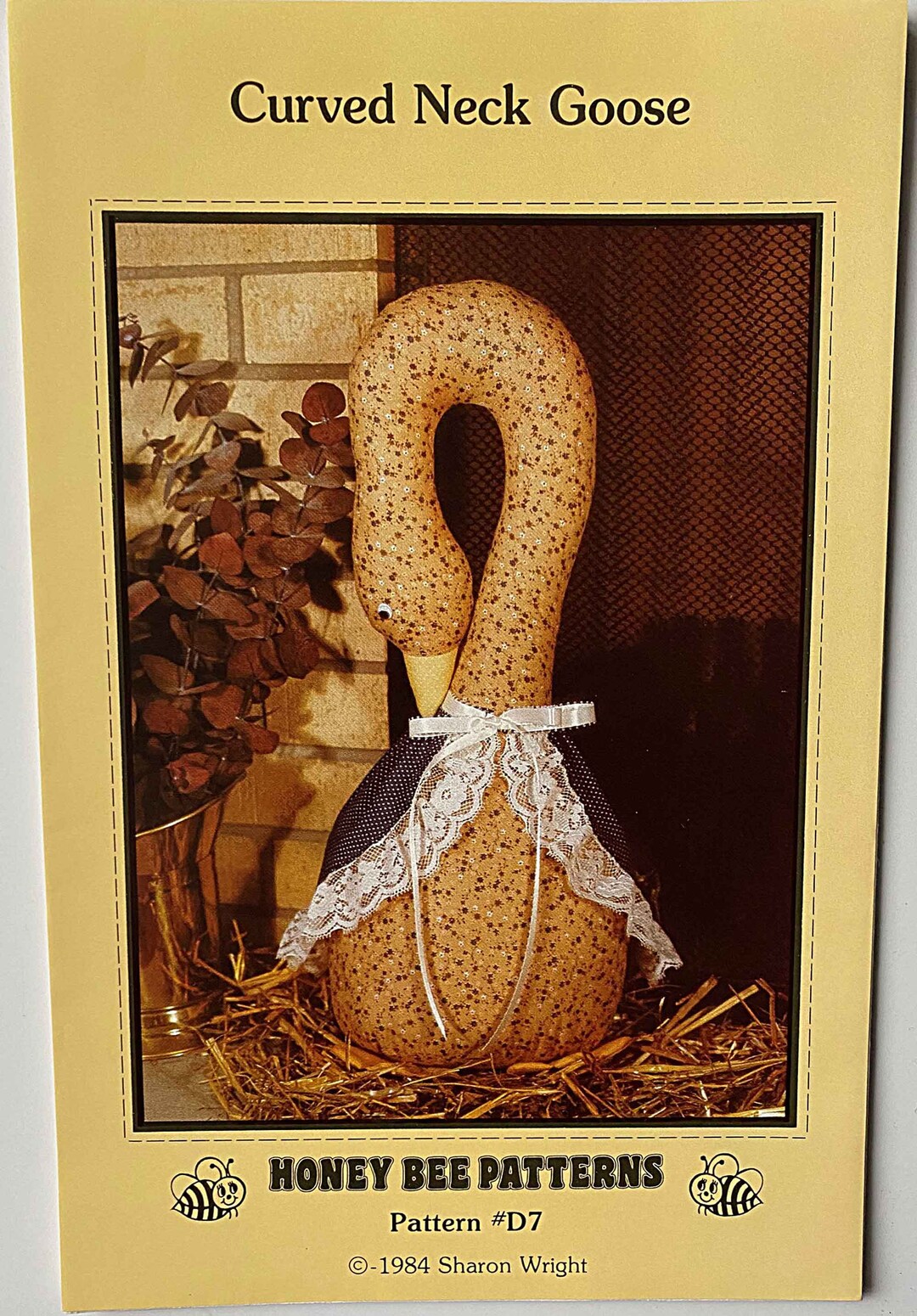 RARE Vintage 80's Curved Neck Goose Doll Craft Pattern D7 - Etsy