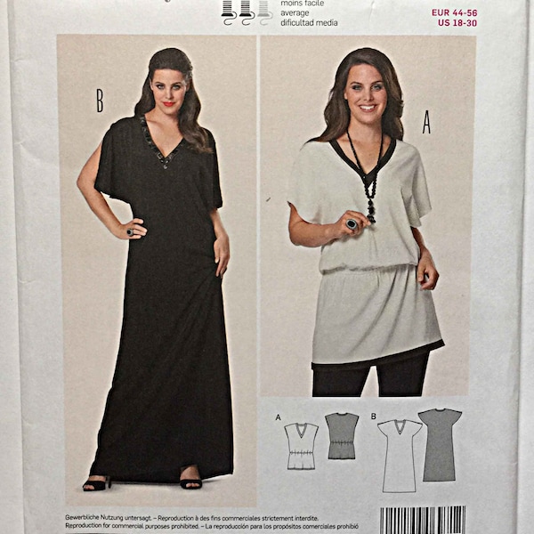 Burda Dress Pattern - Etsy