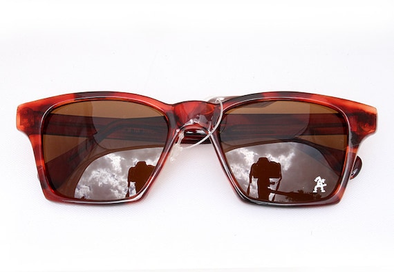 Vintage 80's Large Square Frame Retro Tortoiseshell Color | Etsy