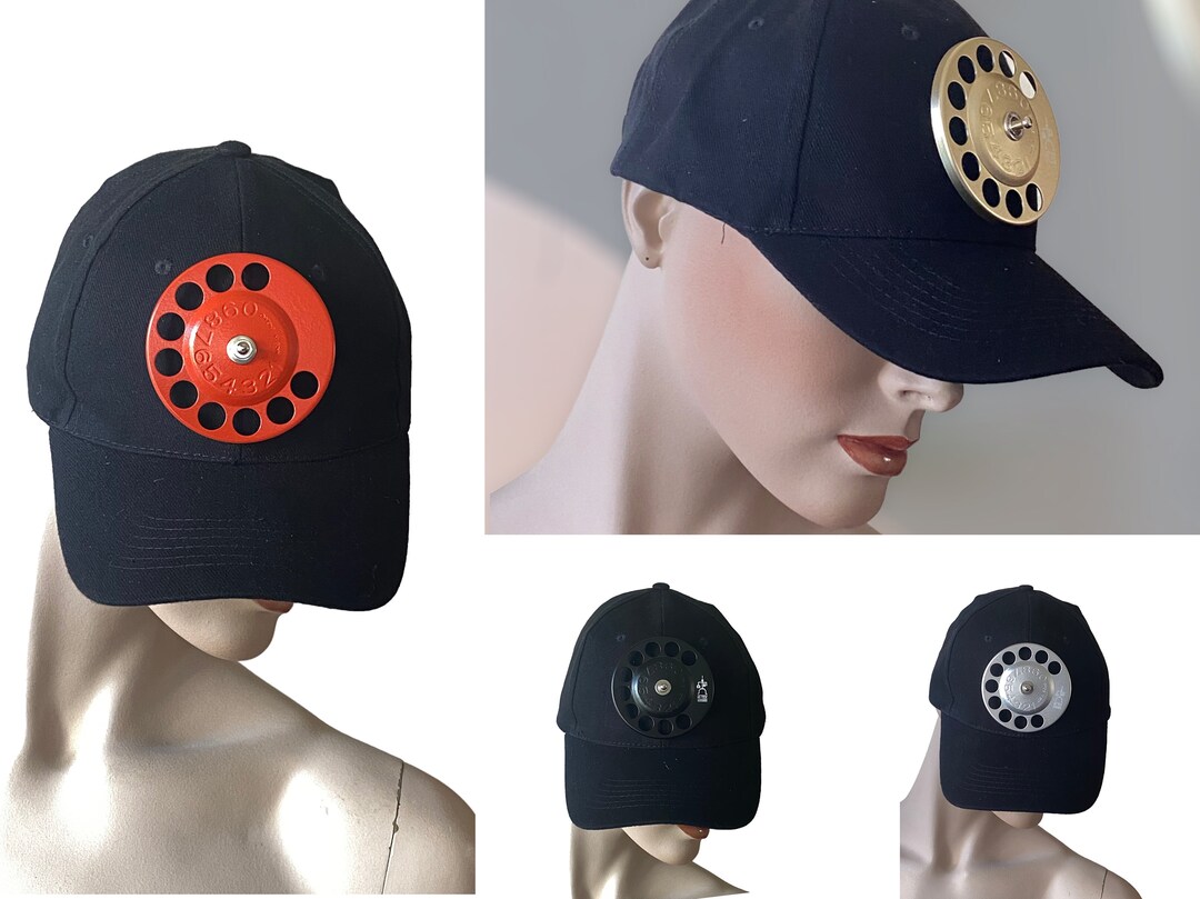 Baseball Cap With Telephone Dial, Unusual Head Wear, Rapper Baseball ...