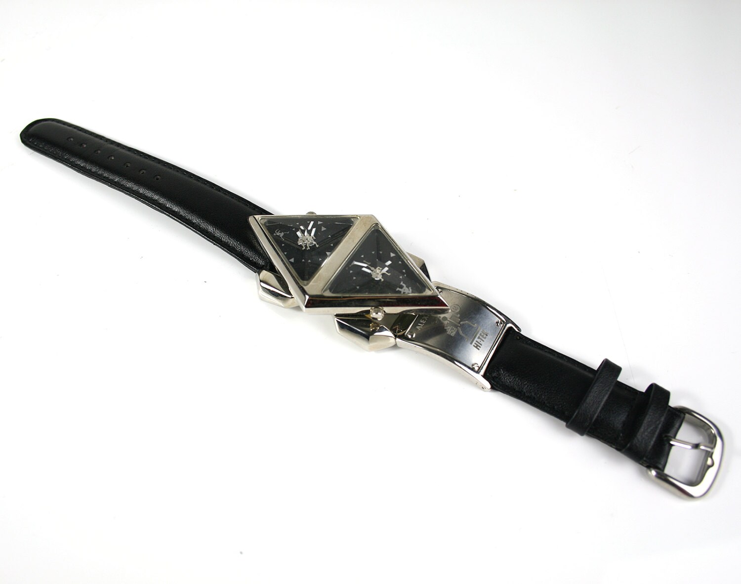 Vintage Hi Tek Alexander Wrist Watch Double Rotating Pyramid Vintage Hi Tek Alexander Wrist Watch Double Rotating Pyramid