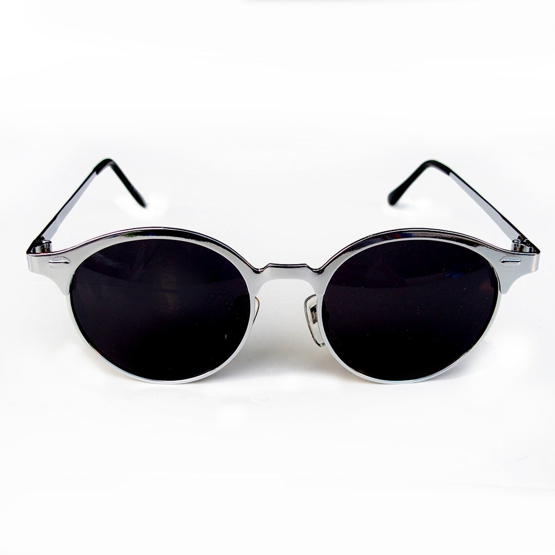 Vintage Silver Round Sunglasses Retro Steampunk Sunglasses - Etsy