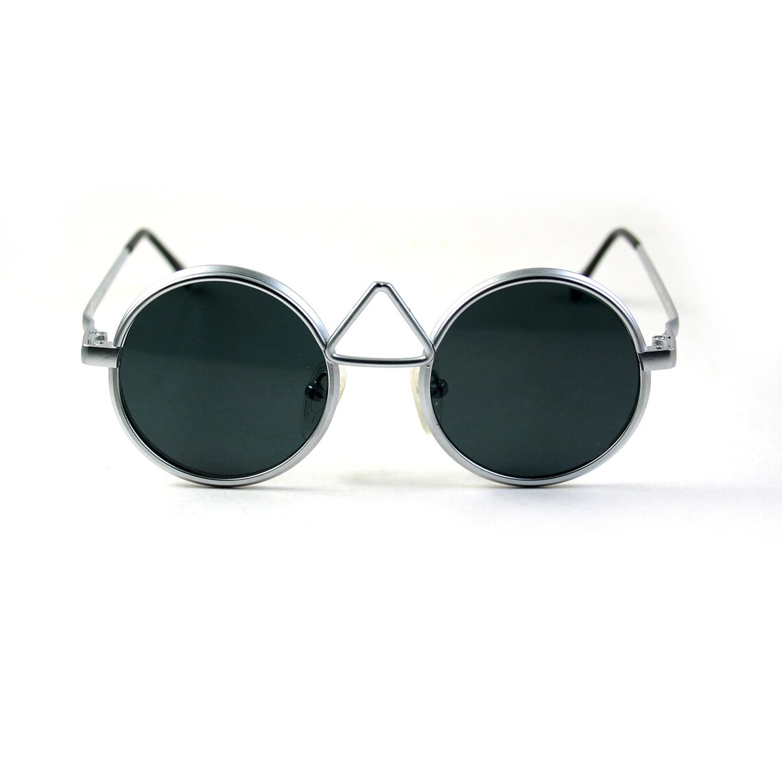 Round Sunglasses Retro Steampunk Sunglasses Vintage Silver - Etsy