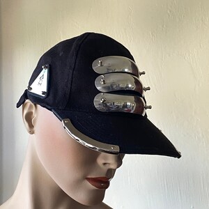 Black Baseball Cap Military Metal Components for Styling Rapper DJ - Etsy