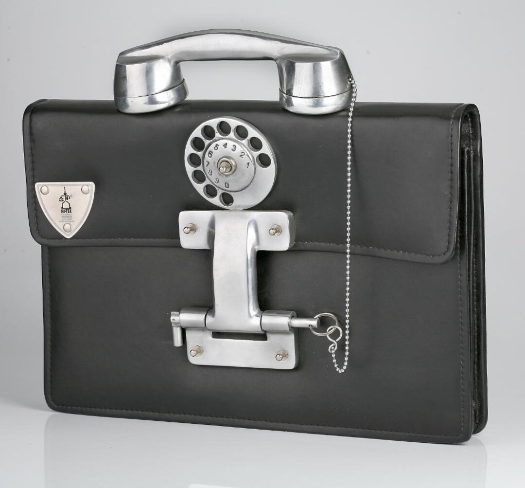 Industrial Steampunk Telephone LEATHER Briefcase Hi Tek London - Etsy