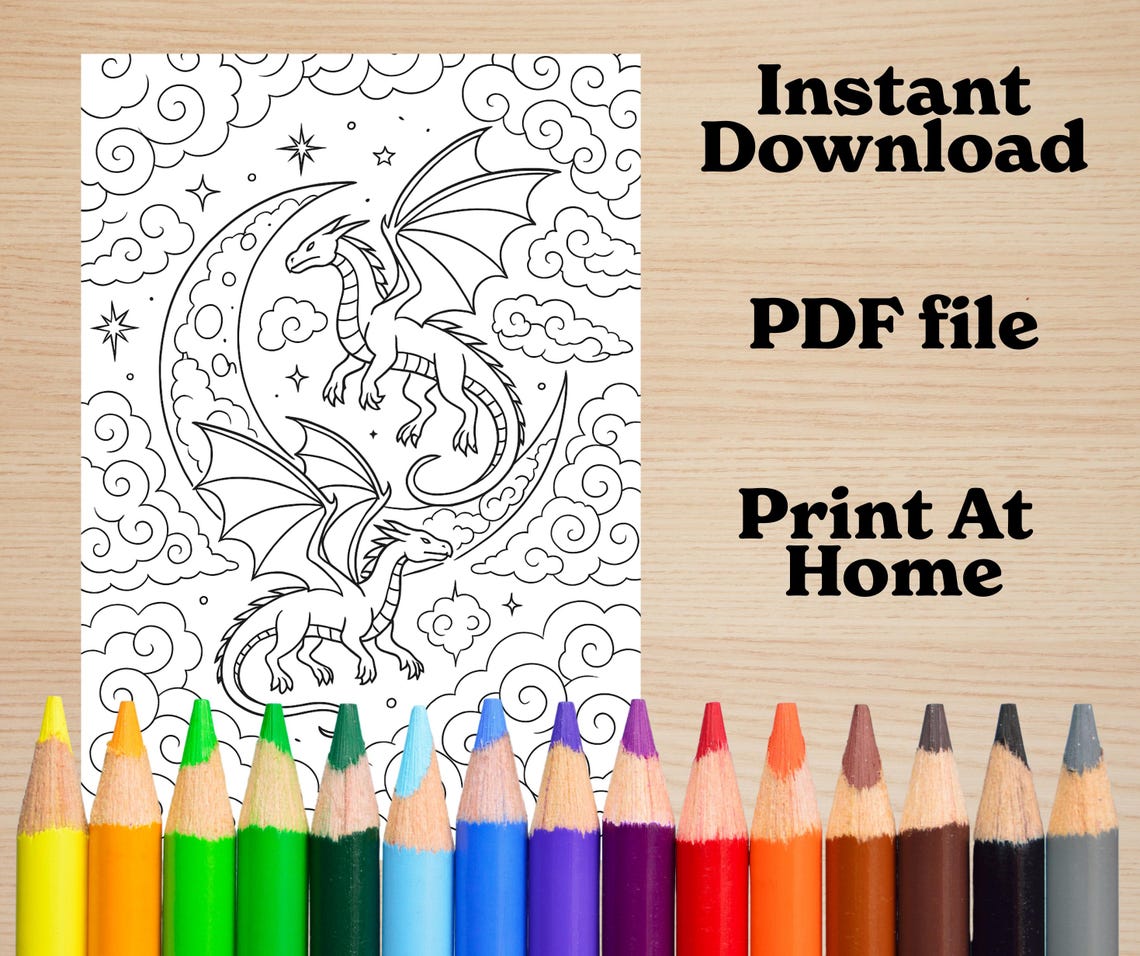 Fourth Wing Colouring Pages | 12 Pages | Instant Digital Download ...