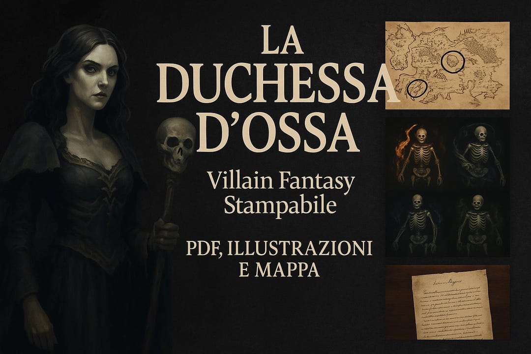 The Bone Duchess – Gothic RPG Villain PDF | Dark Fantasy Lore ...