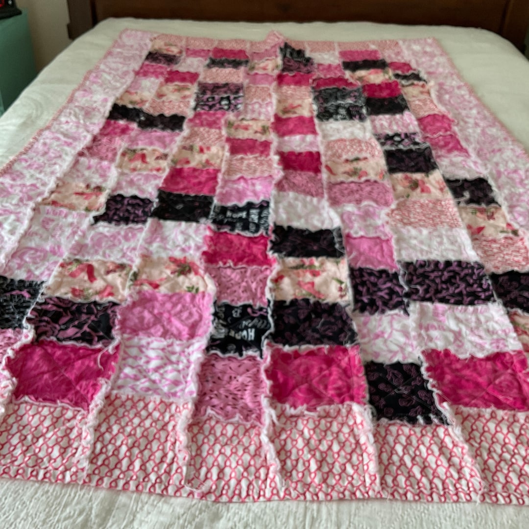 Breast Cancer Awareness Quilt, A Hug Just for You - Etsy