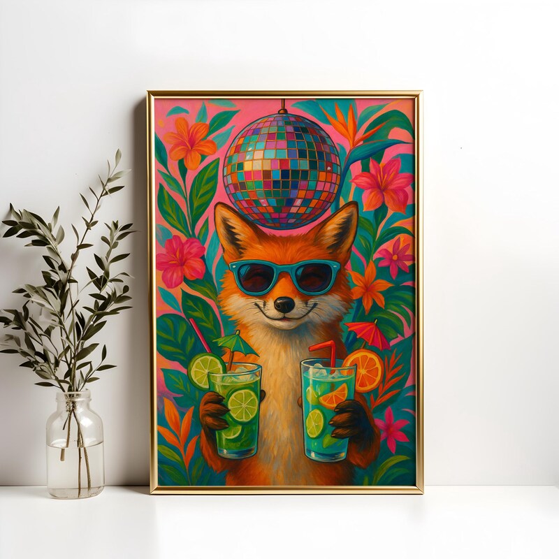 Tropical disco poster - Etsy.de