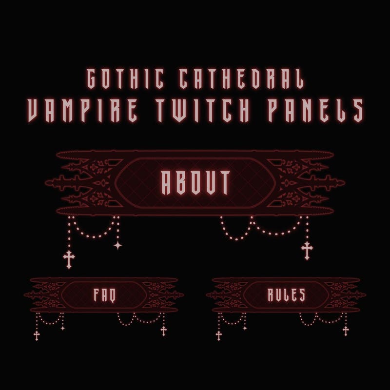 Gothic Panel - Etsy