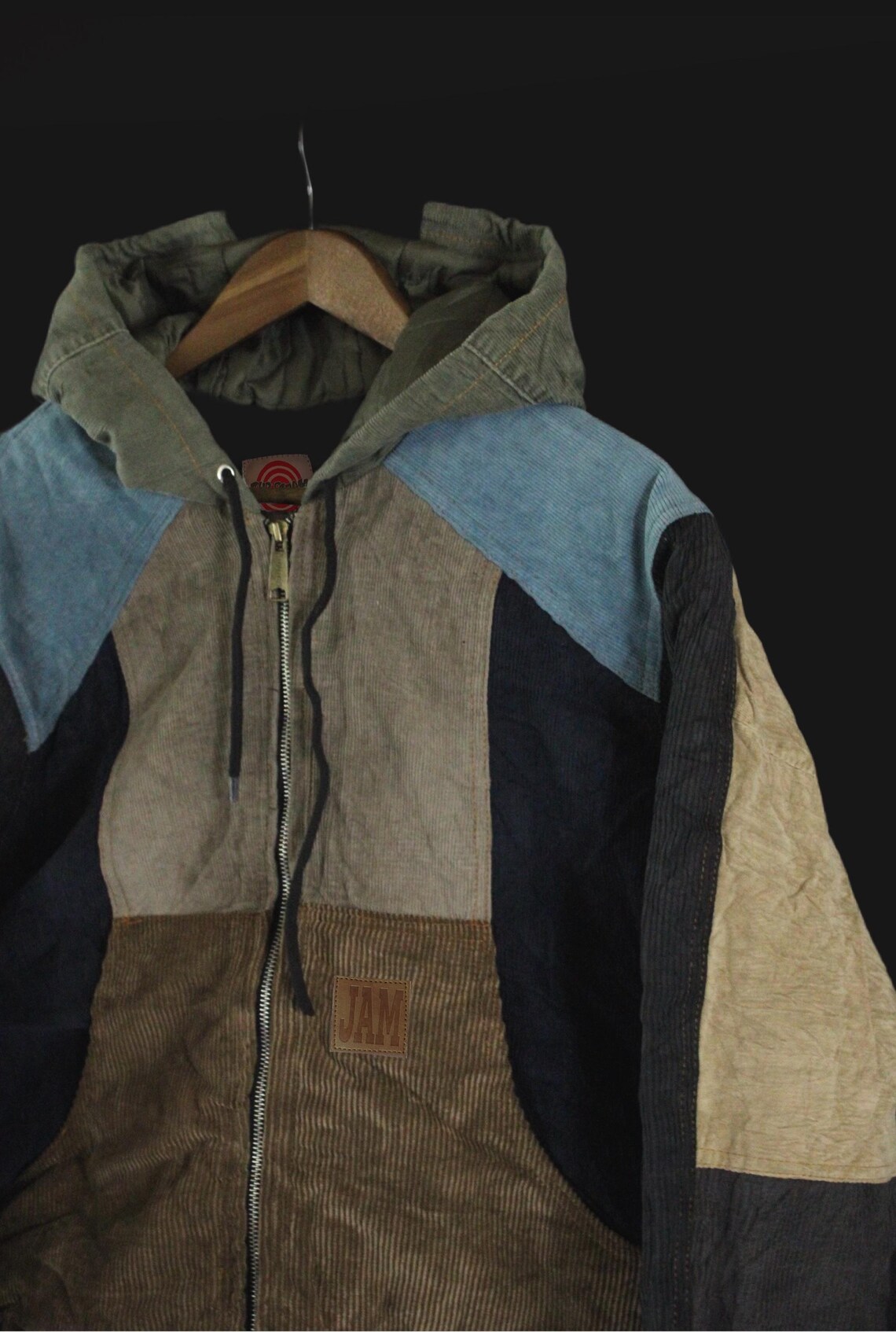 THE CORD Corduroy Reworked Patchwork Coat - Etsy