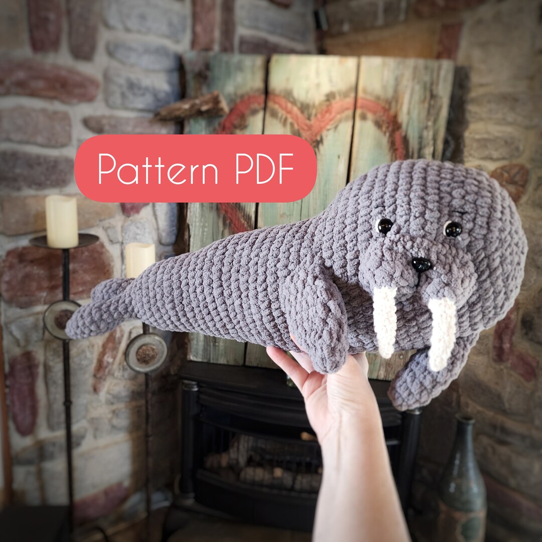 My Puffy Walrus PATTERN Plush Soft Crochet Amigurumi PDF Pattern Only ...