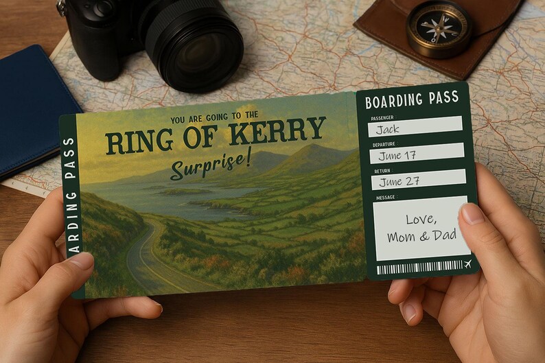 Surprise Trip Boarding Pass – Printable Travel Ticket to the RING of ...