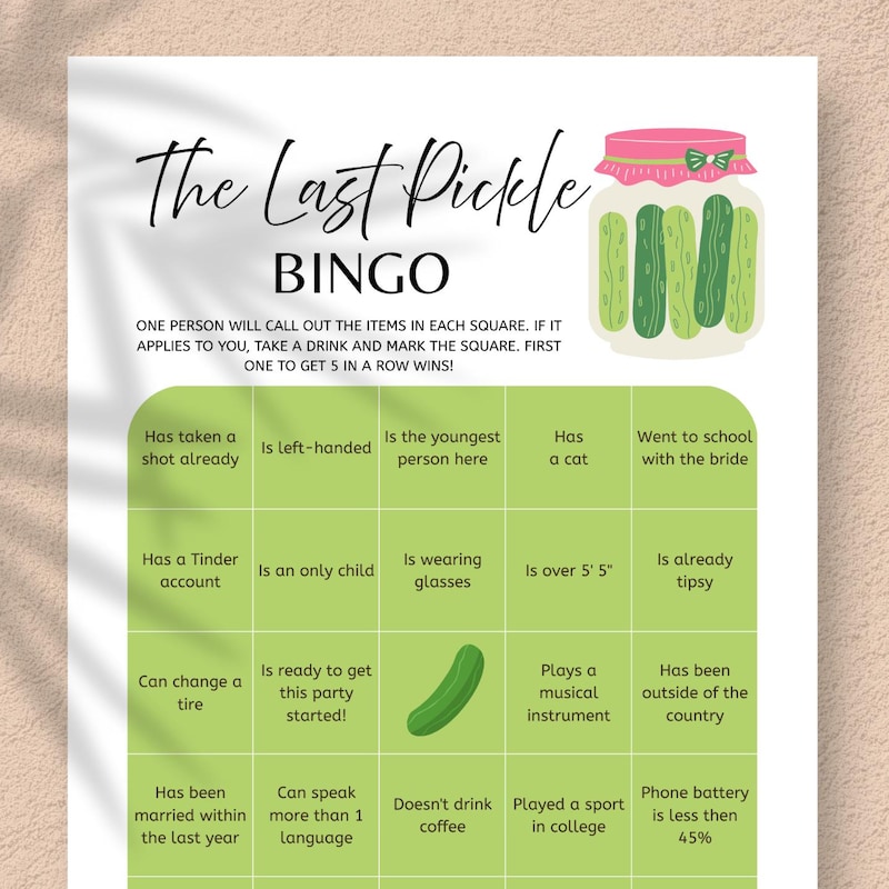 Pickle Theme Bachelorette - Etsy